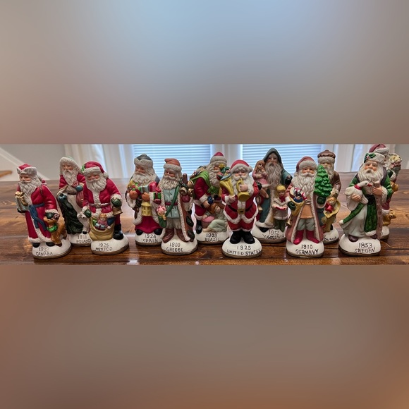 Holiday | Vintage Around The World Santas Set Of 12 | Poshmark